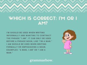 Which Is Correct I'm or I Am? Difference Explained (12 Helpful Examples)