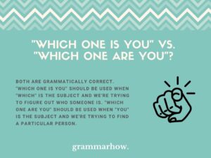 Which One Is You vs. Which One Are You? (Explained For Beginners)