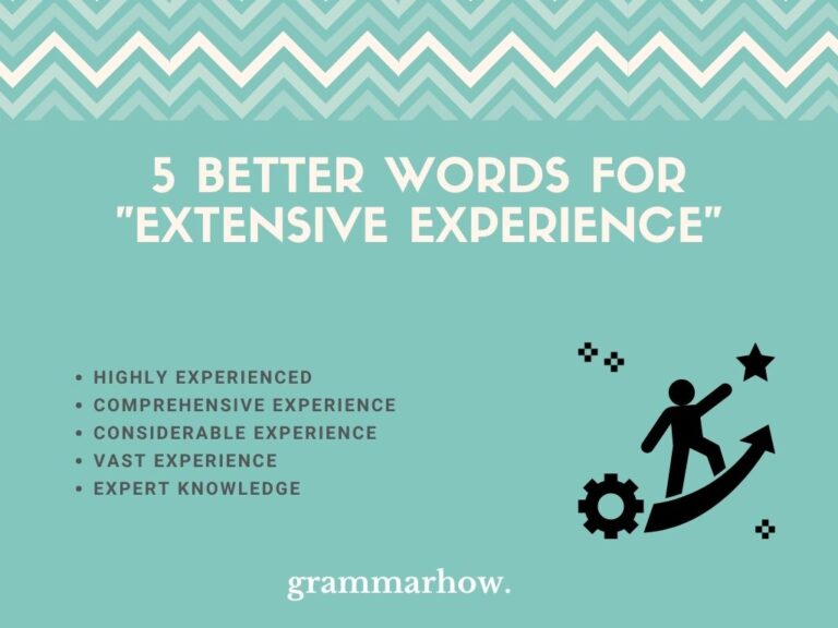 5 Better Words For "Extensive Experience" On Your CV