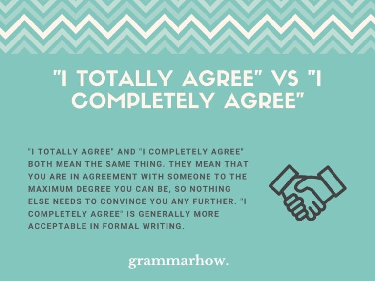 "I Totally Agree" vs. "I Completely Agree": Which Is More Correct?