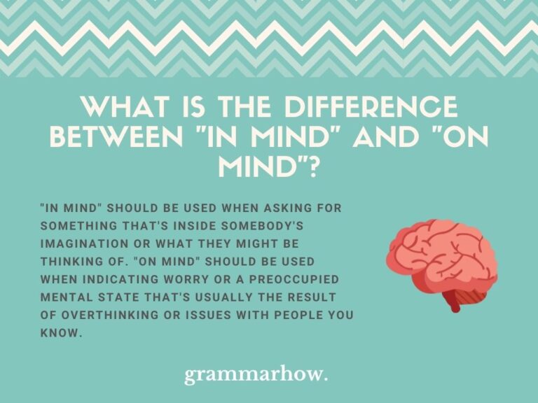 "In Mind" vs. "On Mind": Difference Explained (14 Examples)