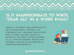 Is "Dear All" Appropriate In A Work Email? (8 Better Alternatives)
