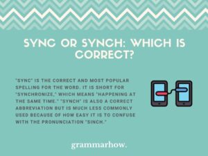 "Sync" vs. "Synch": Which Is Correct? (Read The Statistics!)
