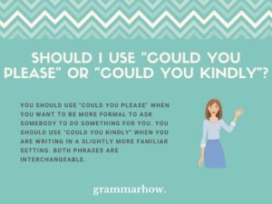 “Could You Please” vs. “Could You Kindly” - Difference & Alternatives