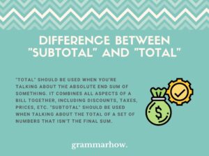Subtotal vs Total - Learn The Difference (Explained For Beginners)