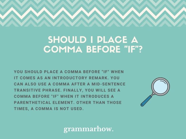 Comma Before “If”? Explained For Beginners (Helpful Examples)