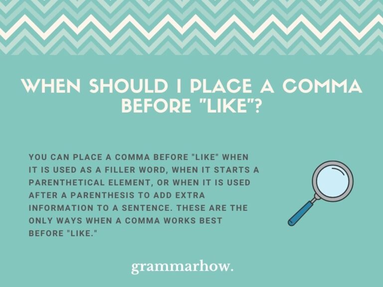 Comma Before "Like": Explained For Beginners (With Examples)