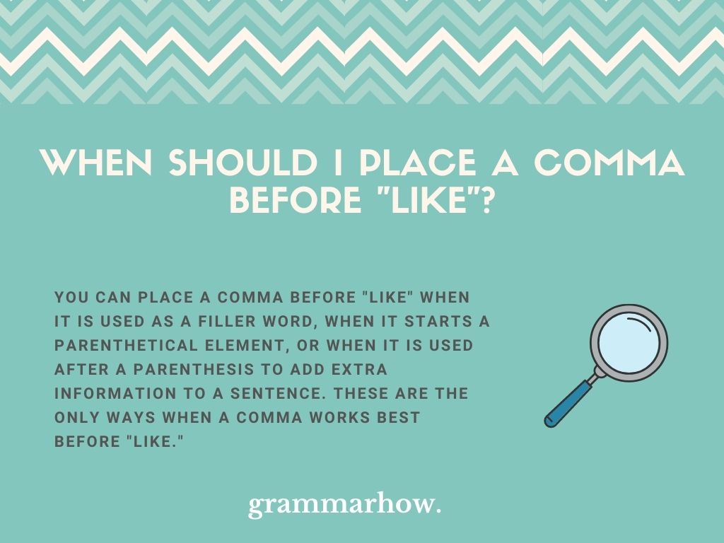 Comma Before Like Explained For Beginners With Examples 