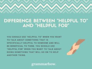 "Helpful To" Or "Helpful For"? Difference Explained (Helpful Examples)