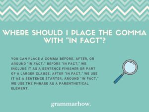 “In Fact” - Comma Rules Explained (Helpful Examples)
