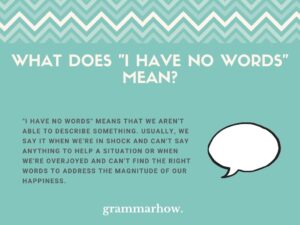 “I Have No Words” - Meaning & Usage (Helpful Examples)