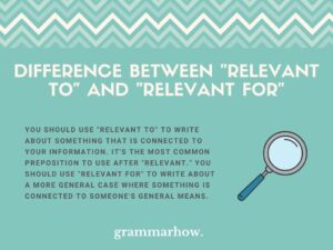 “Relevant To” Or “Relevant For”? Difference Explained (Helpful Examples)