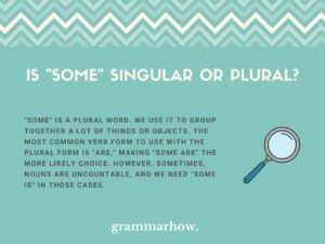 Some Is vs. Some Are - Learn If "Some" Is Singular Or Plural