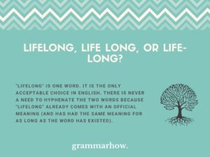 Lifelong, Life long, or Life-long? (Helpful Examples)