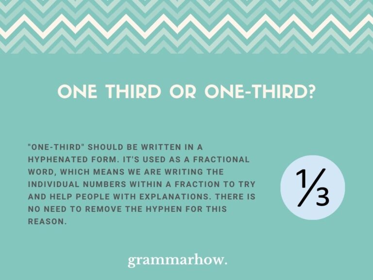 One Third Or One third Helpful Examples 