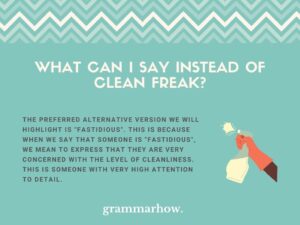 10 Appropriate Synonyms For A Clean Freak