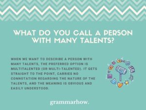 10 Words for a Person With Many Talents