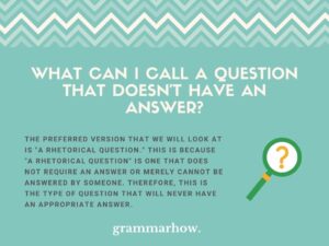 10 Words For A Question That Doesn't Have An Answer