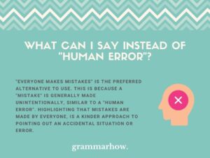 10 Other Ways Of Saying "Human Error"