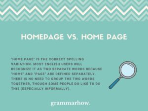 Homepage or Home Page? (Correct Spelling Explained)