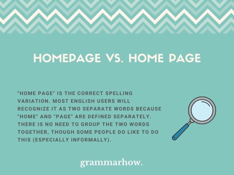 Homepage or Home Page? (Correct Spelling Explained)