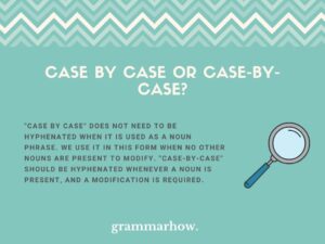 Case by case or Case-by-case? (Helpful Examples)