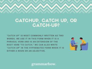 Catchup, Catch up, or Catch-up? (Helpful Examples)