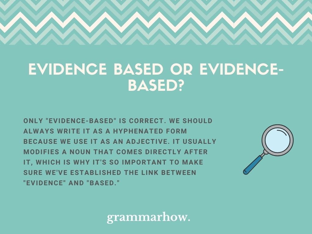Evidence based or Evidence-based? (Helpful Examples) - TrendRadars