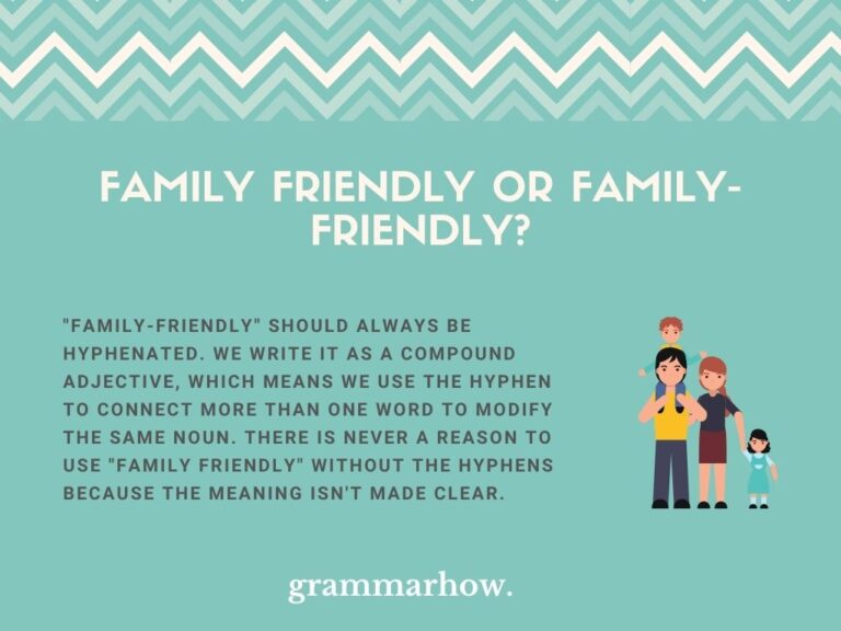 Family friendly or Family-friendly? (Helpful Examples)