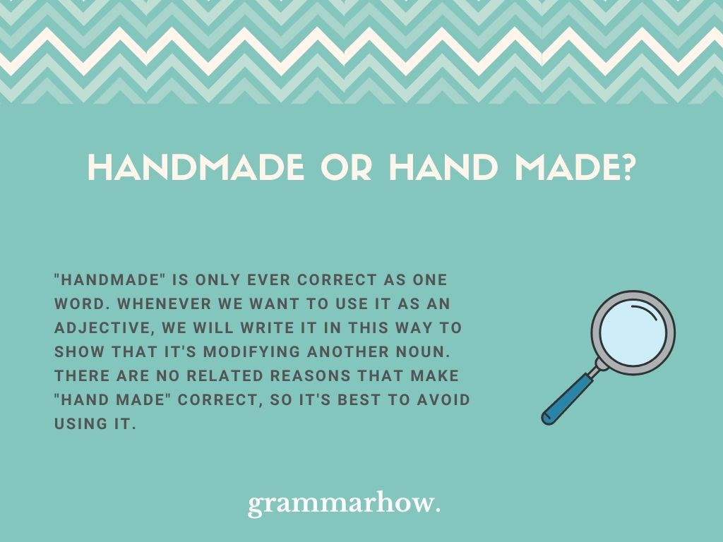 Handmade Or Hand Made Correct Spelling Explained Handmade Or Hand Made Correct Spelling Explained