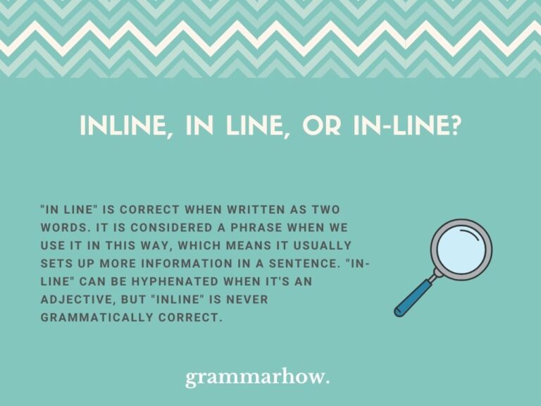 Inline, In line, or In-line? (Helpful Examples)