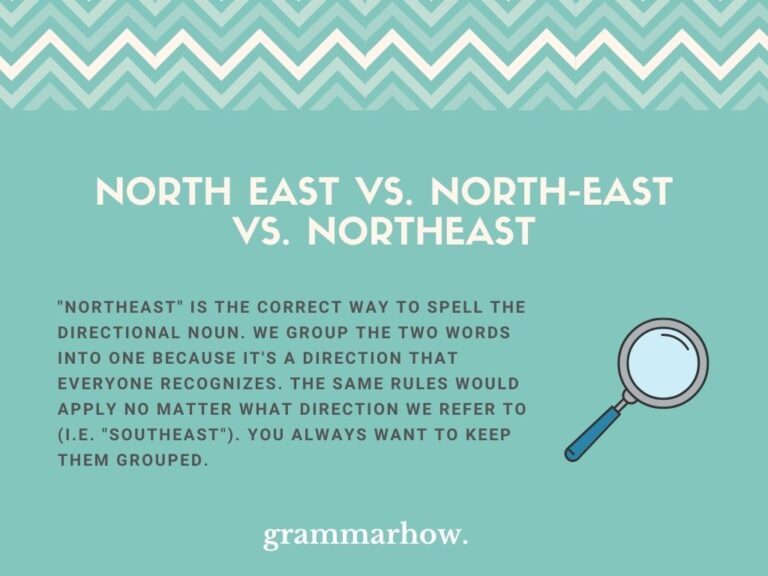 Northeast, North east, or North-east? (Helpful Examples)