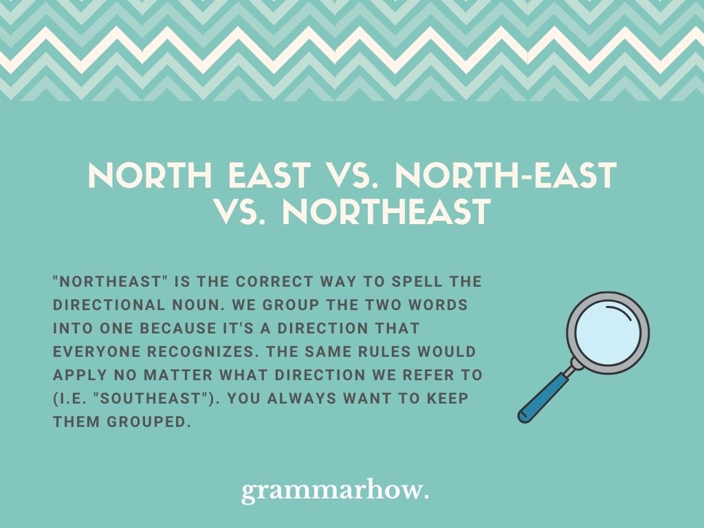 Northeast North East Or North east Helpful Examples Northeast North East Or North east Helpful Examples