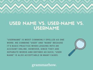 Username, User Name, or User-Name? (Helpful Examples)