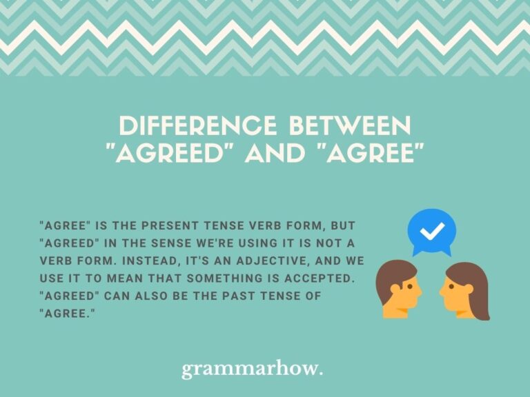 "Agreed" or "Agree" - Difference Explained (With Examples)