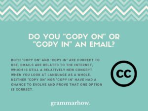 "Copy On" vs. "Copy In" An Email - Easy Preposition Guide