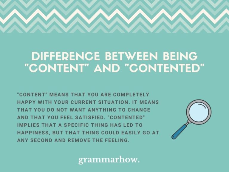 To Be "Content" or "Contented" - Meaning & Difference
