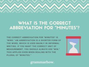 Correct Abbreviation For "Minutes" - Is It "m", "min", or "mins"?