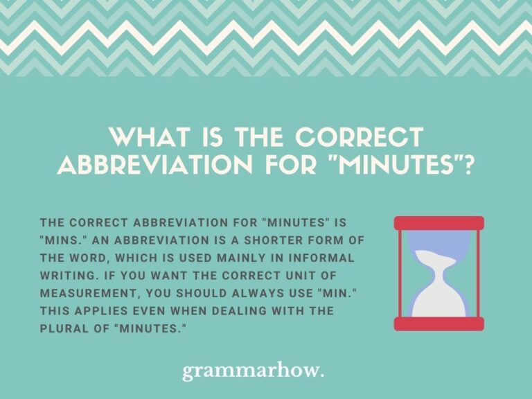 Correct Abbreviation For "Minutes" - Is It "m", "min", or "mins"?