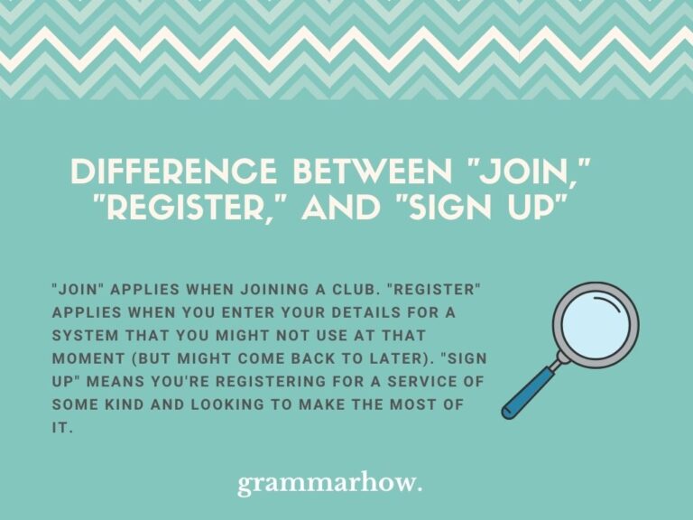 Join vs. Register vs. Sign Up: Difference Explained