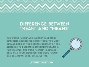 Mean or Means - Difference Explained (With Examples)