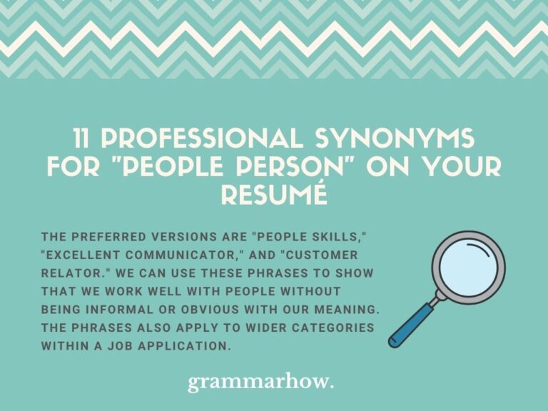 11 Professional Synonyms For "People Person" On Your Resumé