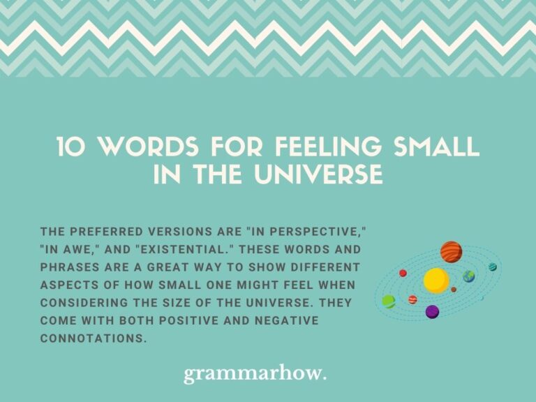 10 Words For Feeling Small In The Universe