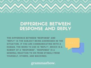 Response vs. Reply - Difference Explained (With Examples)