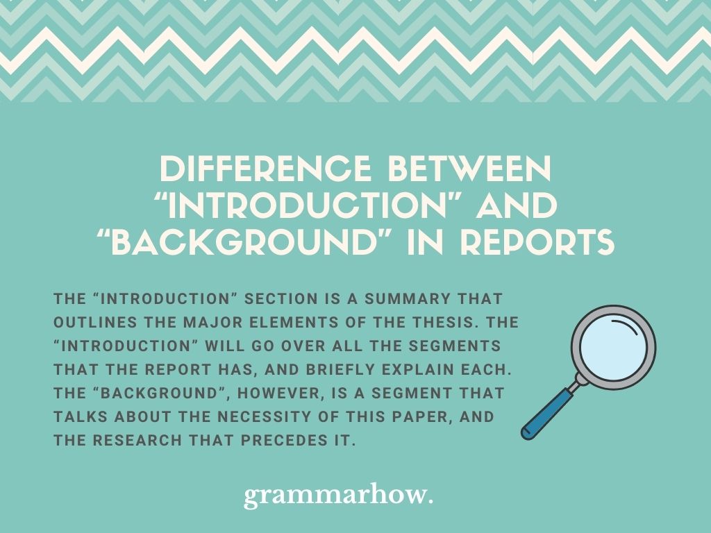 Difference Between Introduction And Background Research 