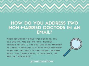 "Dear Drs." - How To Address Multiple Doctors In An Email