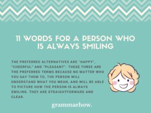 11 Words For A Person Who Is Always Smiling
