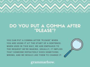 Comma after “Please” - Explained for Beginners (+Examples)