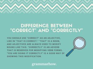 Correct or Correctly? Difference Explained (With Examples)