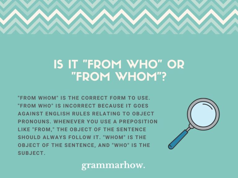 "From Who" or "From Whom"? Correct Version (With Examples)